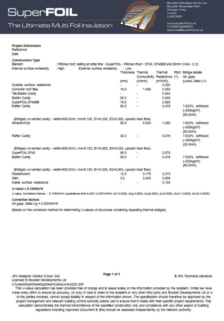SuperFOIL U-Value Calculator: Optimize Your Insulation Efficiency